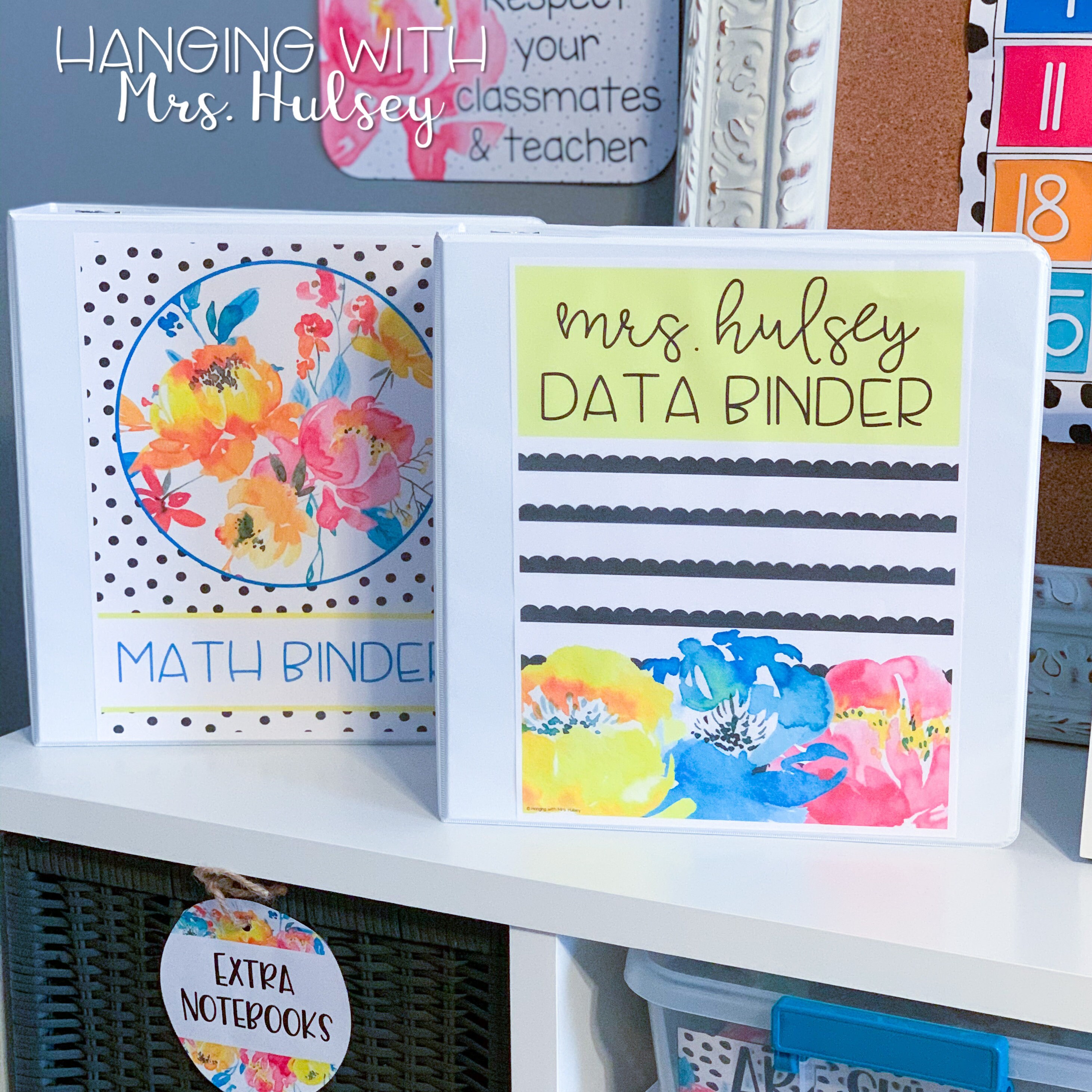 Bright Floral Classroom Decor Bundle - Etsy