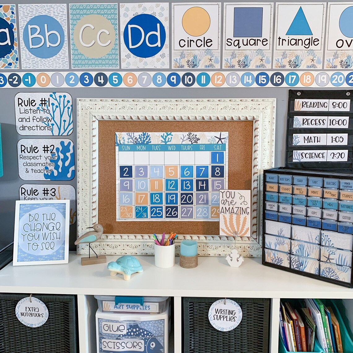 Ocean Classroom Decor Bundle - Etsy