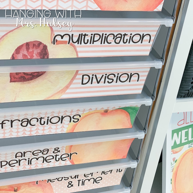 Peach Classroom Decor Bundle - Etsy