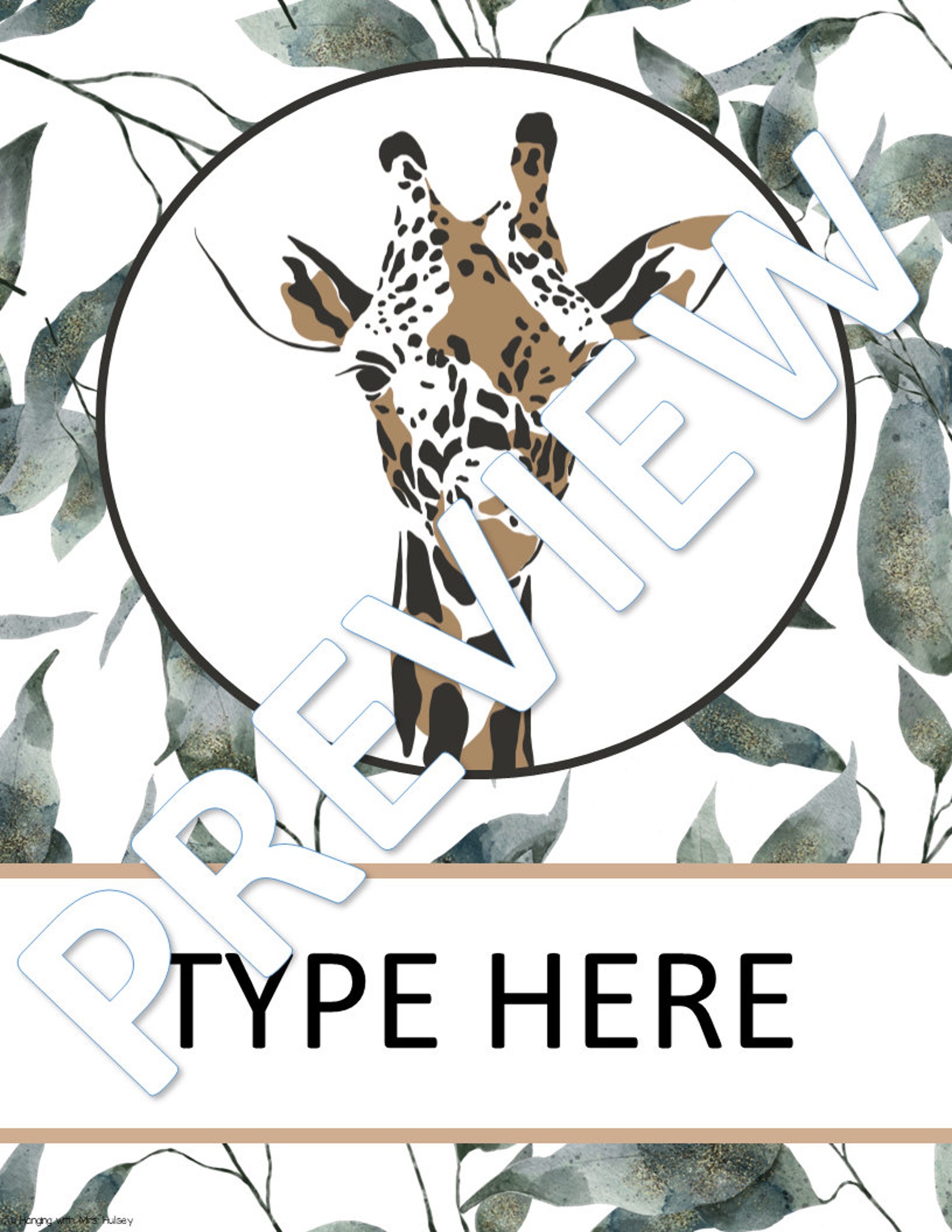 Boho Jungle Binder Covers and Spine Labels - Etsy