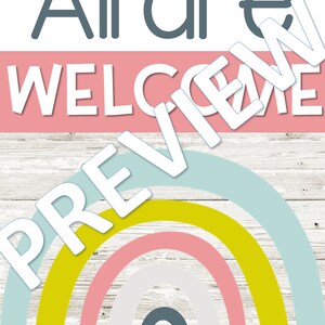 Boho Rainbow Motivational Posters - Rainbow Classroom Decor - Boho ...