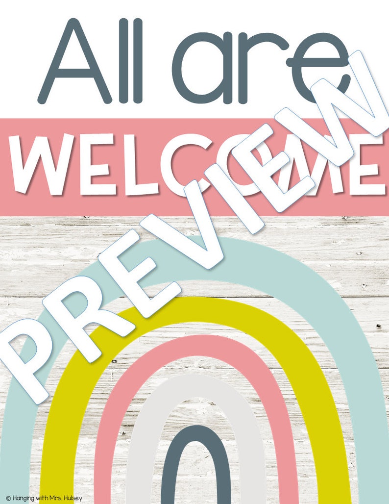 Boho Rainbow Motivational Posters - Etsy