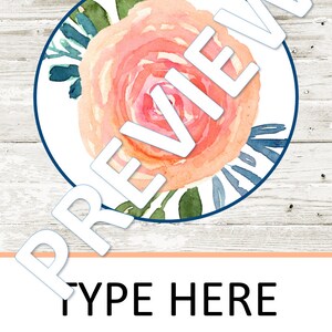 Floral Binder Covers and Spine Labels- Floral Decor - Floral Class ...