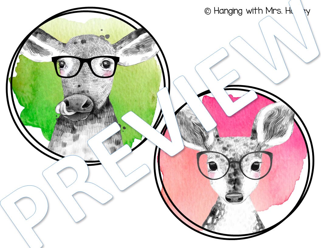 Hipster Animal Welcome Back to School Bulletin Board - Etsy