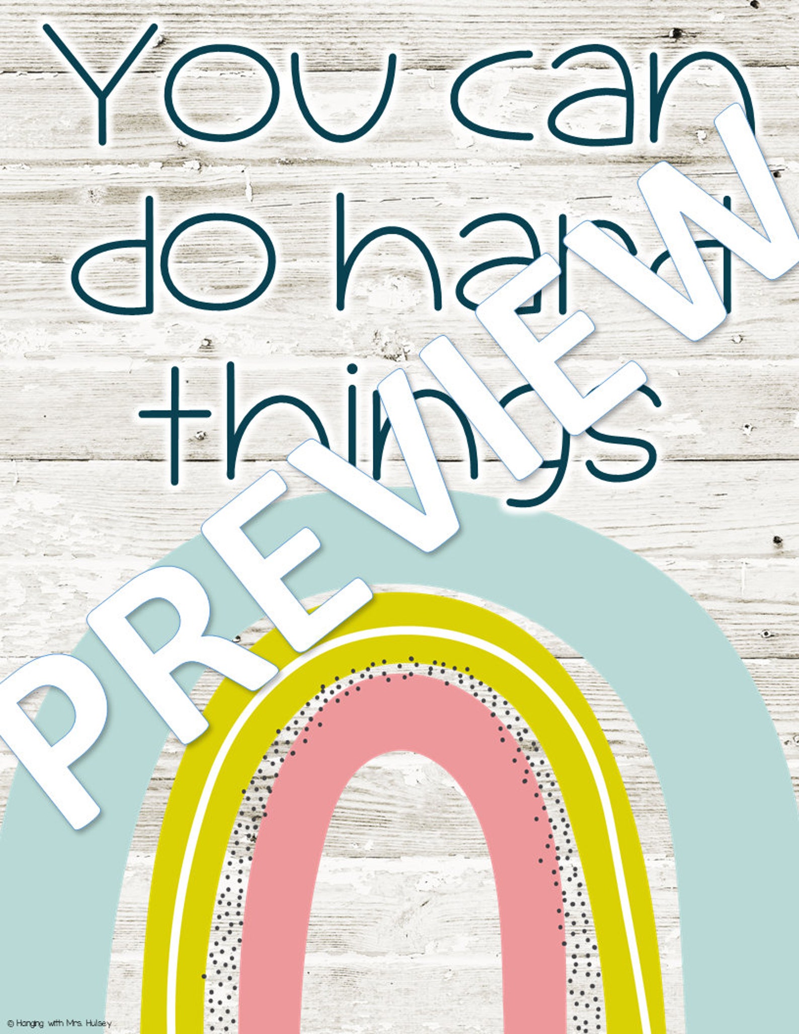 Boho Rainbow Motivational Posters: Classroom Decor (digital Download ...