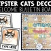 Hipster Cat Welcome Back to School Bulletin Board - Etsy