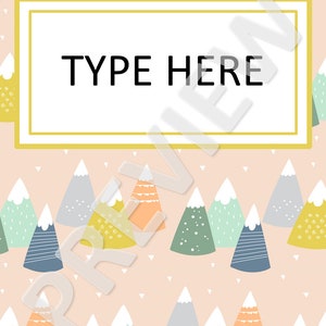 Adventure Binder Covers and Spine Labels - Adventure Decor - Adventure ...