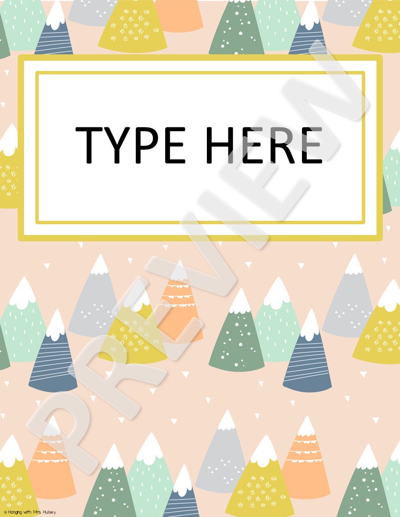 Adventure Binder Covers and Spine Labels - Etsy