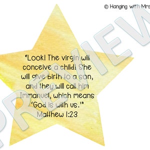 Christmas Nativity Bulletin Board Kit: Bible Verses (digital Download ...