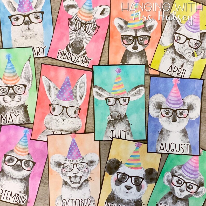 Hipster Animals Classroom Decor Bundle - Etsy