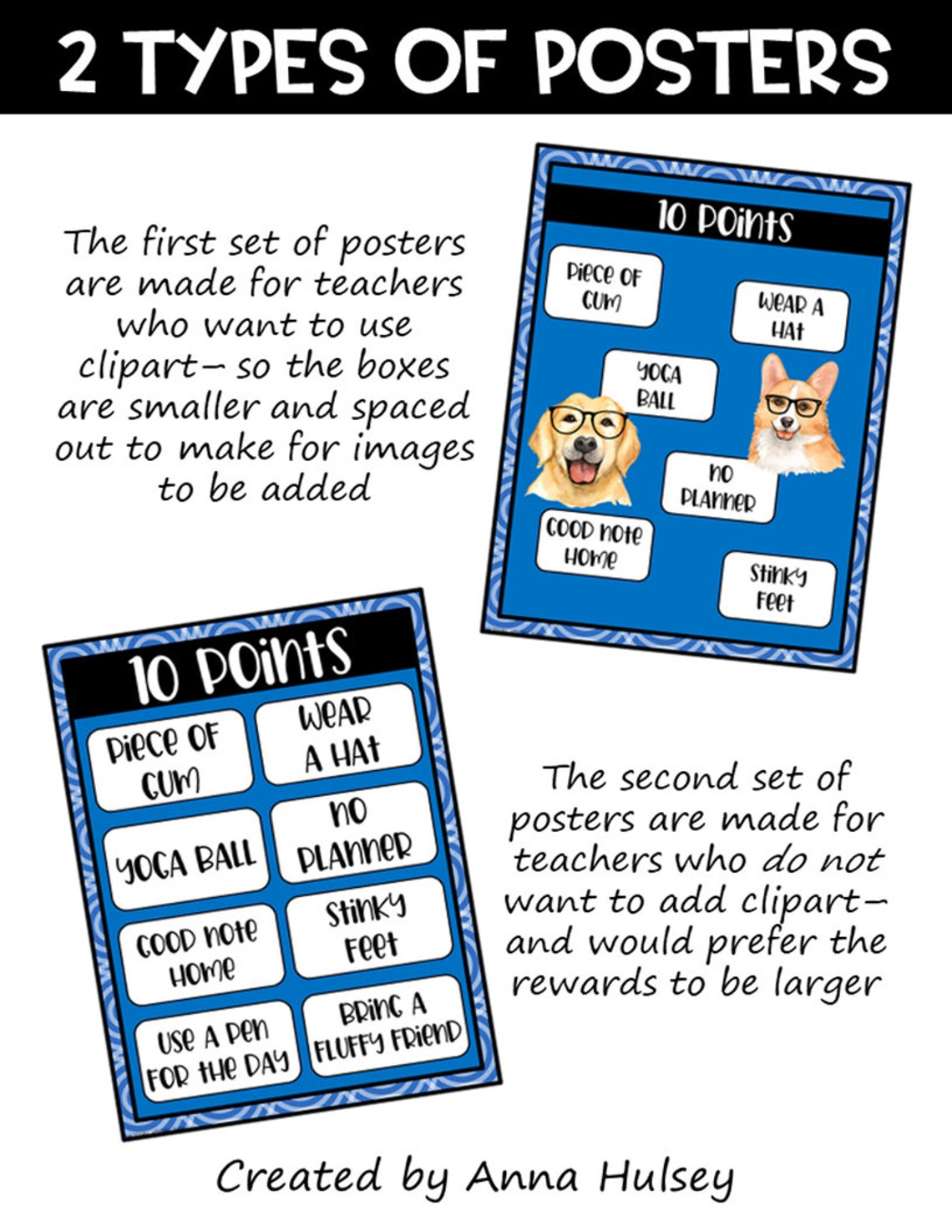 Classroom Economy: Editable Reward Posters - Etsy