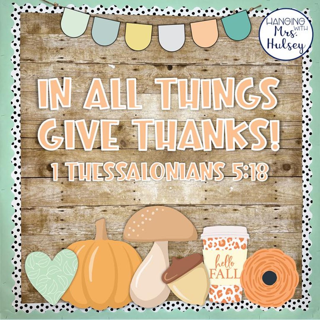 Fall Christian Bulletin Board - Bible Bulletin Board - Christian Decor ...