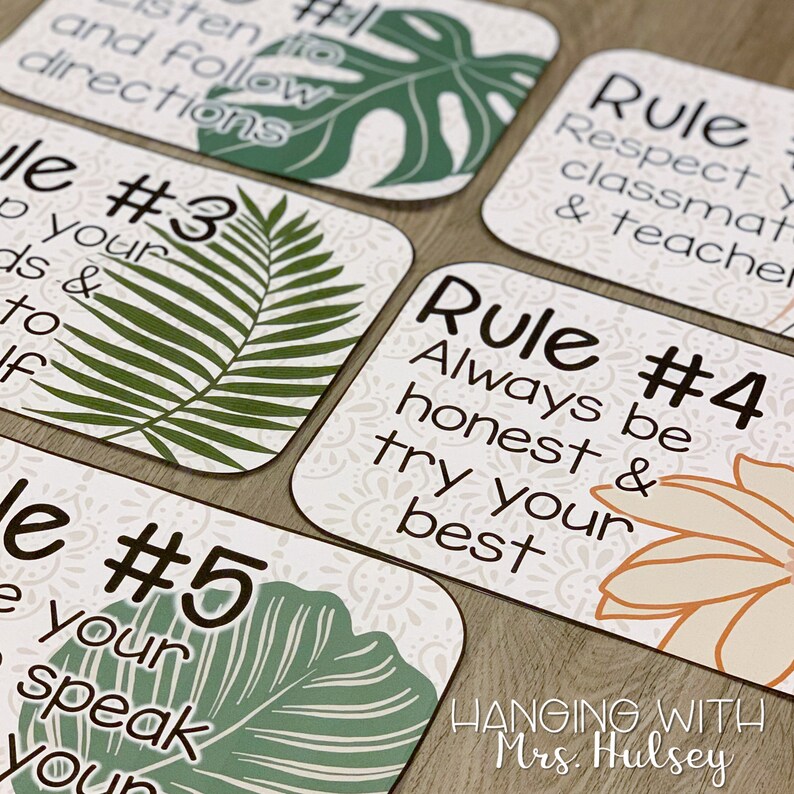 Boho Jungle Classroom Decor Bundle - Etsy
