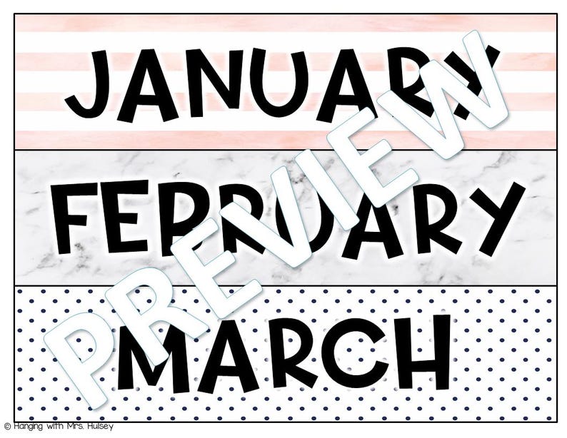 Boho Rainbow Classroom Calendar: Large Wall Decor (digital Download) - Etsy