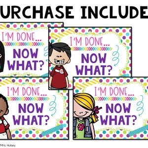 Editable Classroom Posters: Early Finisher Activities (digital Download ...