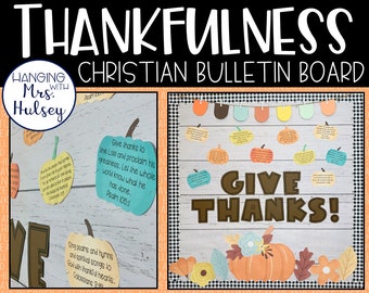 Thanksgiving Bulletin Board for Elementary Classroom Hallway - Etsy