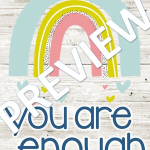 Boho Rainbow Motivational Posters - Rainbow Classroom Decor - Boho ...