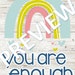 Boho Rainbow Motivational Posters: Classroom Decor (digital Download ...