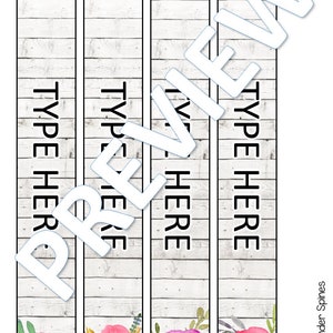 Floral Shiplap Binder Covers: Editable Classroom Decor (powerpoint) - Etsy