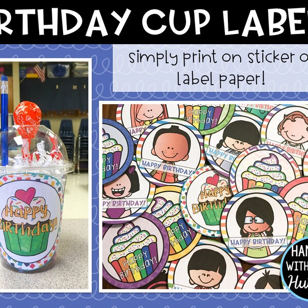 Cup Labels - Etsy