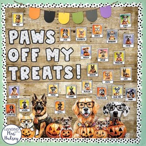 Halloween Bulletin Board - Hipster Dog- Halloween Bulletin Board - Dog ...