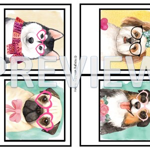 Valentine's Day Bulletin Board - Hipster Dog - Etsy