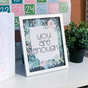 Plant Decor Motivational Posters: Farmhouse Classroom Decor (digital ...