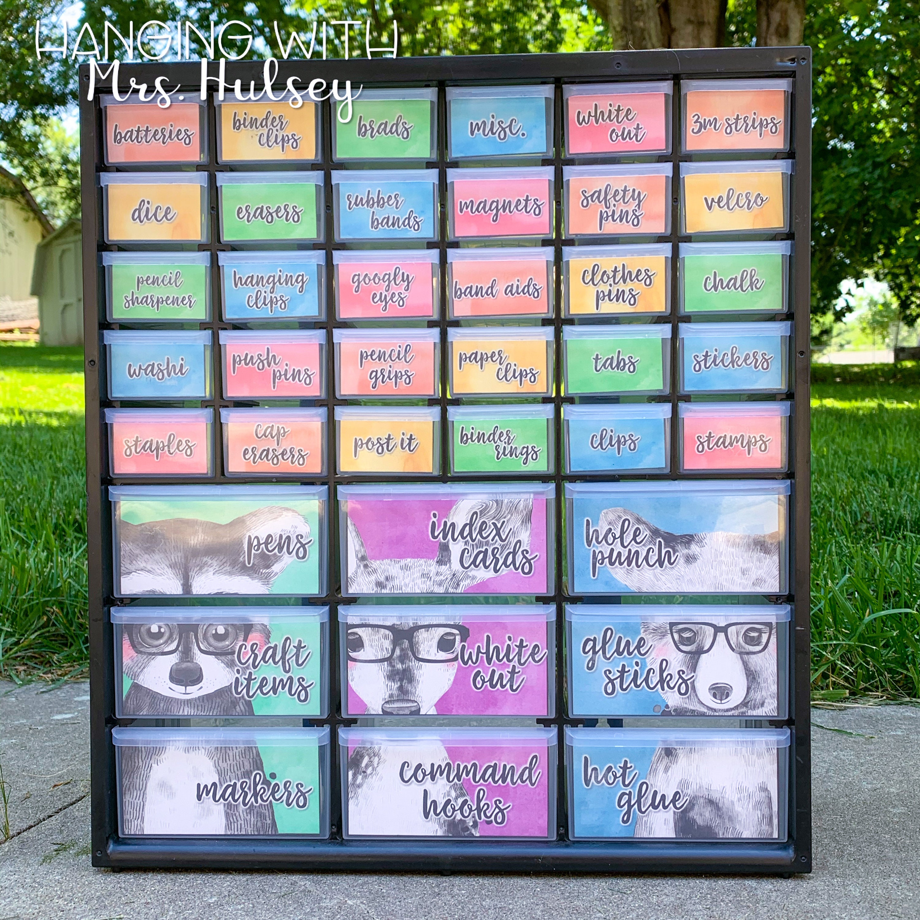 Hipster Animals Teacher Toolbox Labels: Zoo Classroom Decor - Etsy