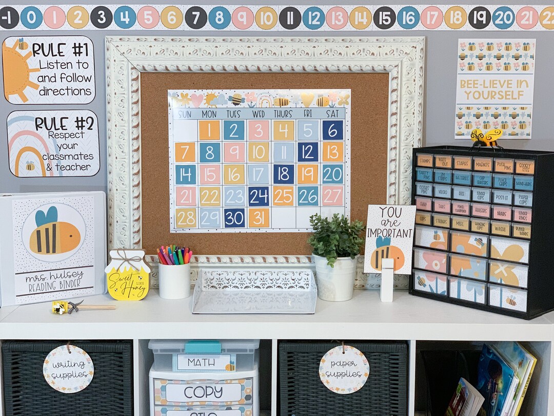 Bee Classroom Decor Bundle - Etsy