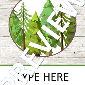 Forest Binder Covers and Spine Labels - Forest Decor - Forest Class ...