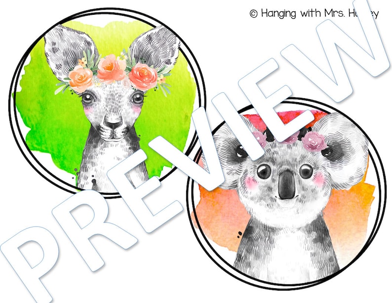 Hipster Animal Welcome Back to School Bulletin Board: Zoo Decor - Etsy