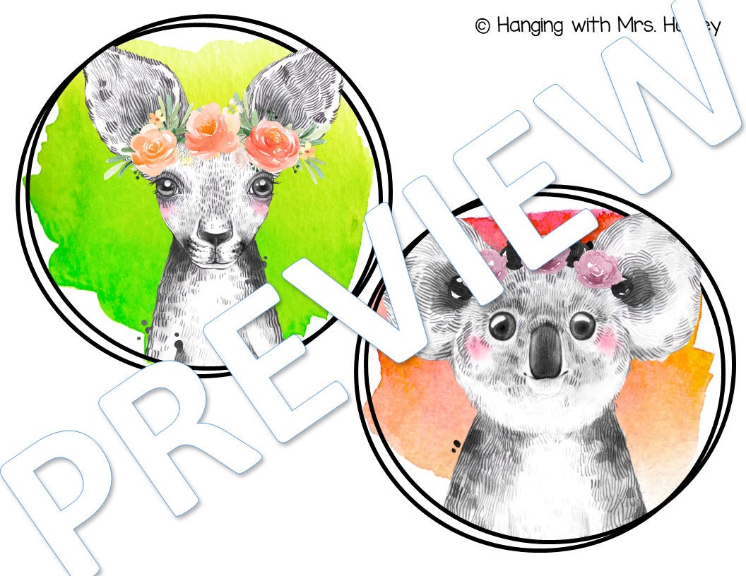 Hipster Animal Welcome Back to School Bulletin Board: Zoo Decor - Etsy