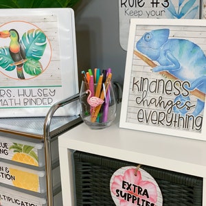 Tropical Classroom Decor Bundle - Etsy