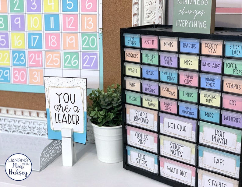 Pastel Polka Dot Classroom Decor Bundle - Etsy