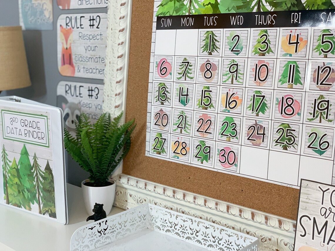 Forest Classroom Decor Bundle - Etsy