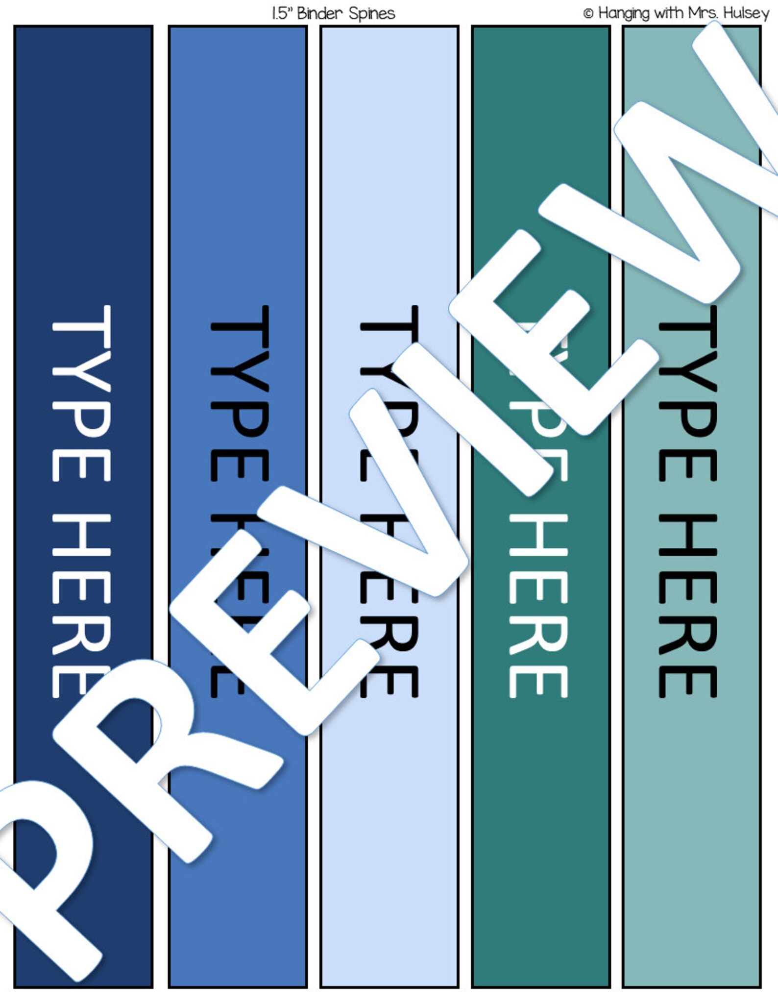 Ocean Binder Covers and Spine Labels: Editable Classroom Decor - Etsy