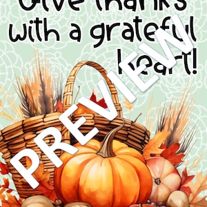 Thanksgiving Decor Bible & Christian Posters - Etsy