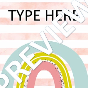 Boho Rainbow Binder Covers and Spine Labels - Boho Rainbow Decor - Boho ...