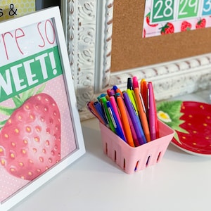 Strawberry Motivational Posters: Classroom Decor (digital Download) - Etsy