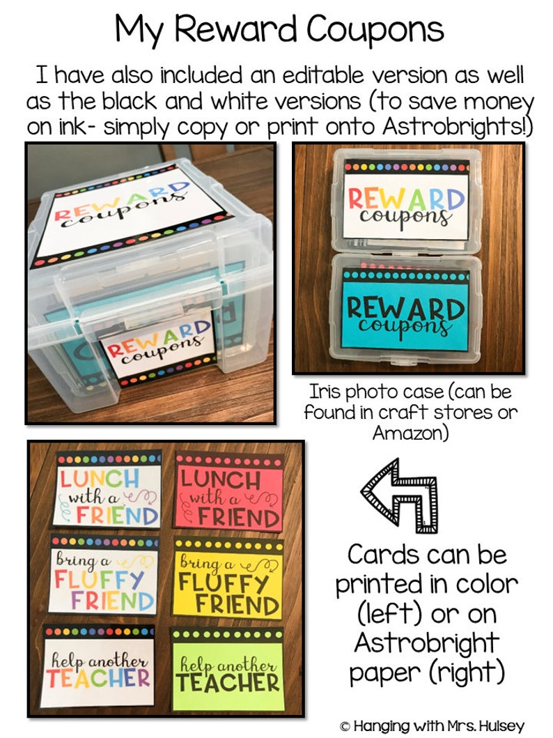 Editable Classroom Reward Coupons: 59 Designs (digital Download) - Etsy