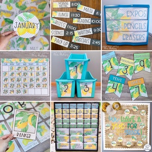 Lemon Classroom Decor Bundle - Etsy