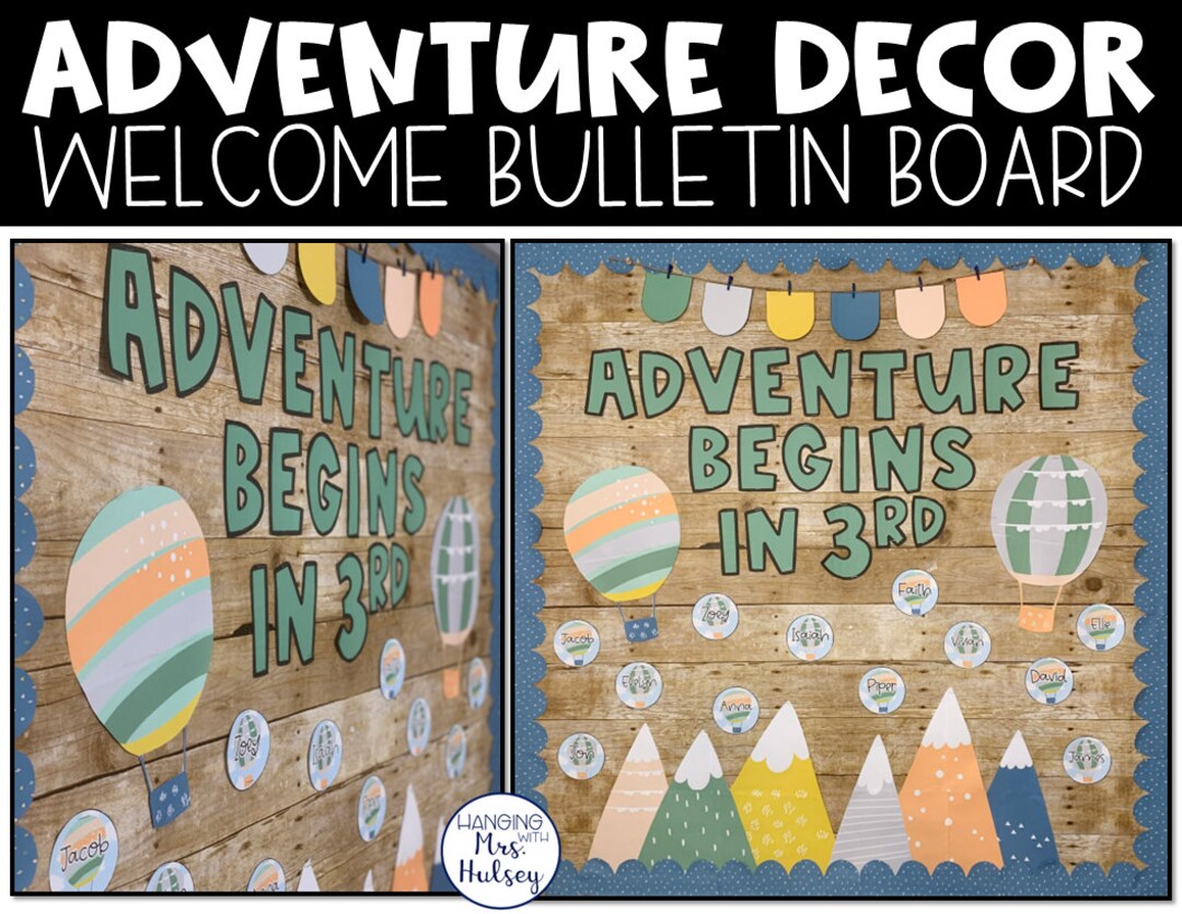 Adventure Welcome Back to School Bulletin Board - Etsy