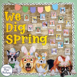 Dog Bulletin Board Bundle: Holiday Classroom Decor (PDF Download) - Etsy