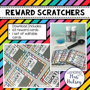 Scratch-off Reward Cards: Reward Scratchers - Classroom Rewards ...