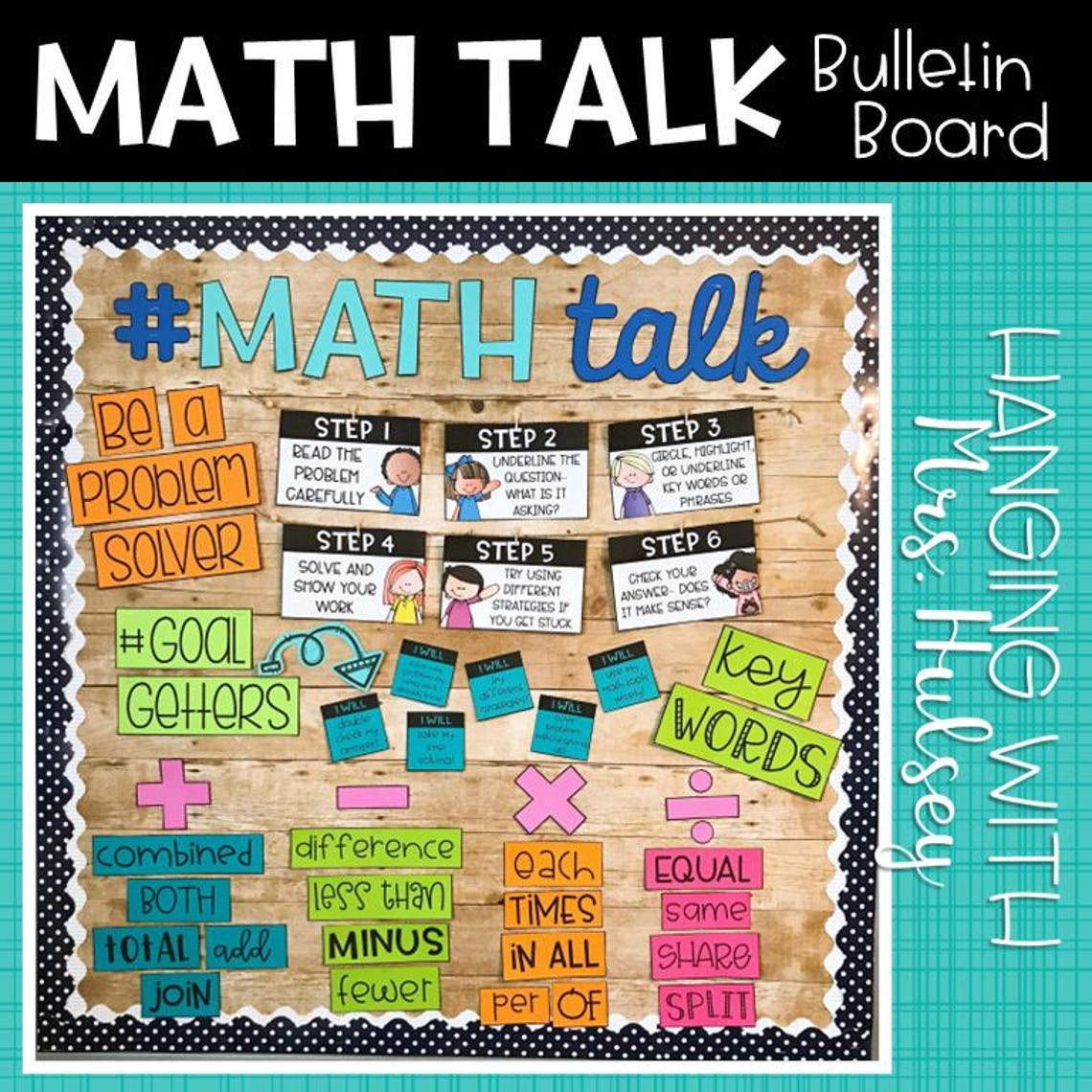 Math Talk Bulletin Board Bundle - Etsy