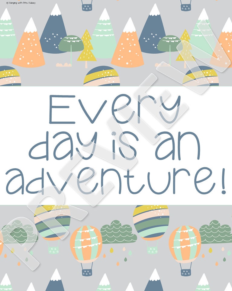 Adventure Classroom Motivational Posters - Etsy