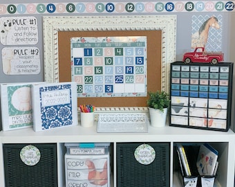 Printable, Farm Theme Number Wall Posters, Classroom Decor, Barnyard ...