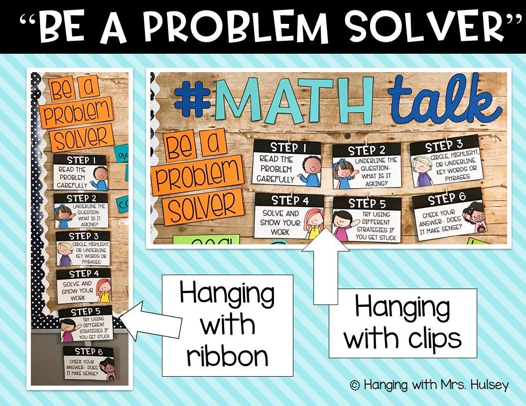 Math Talk Bulletin Board Bundle - Etsy