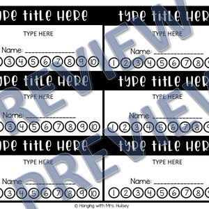 Editable Reward Punch Cards - Classroom Rewards - Classroom Punch Cards ...