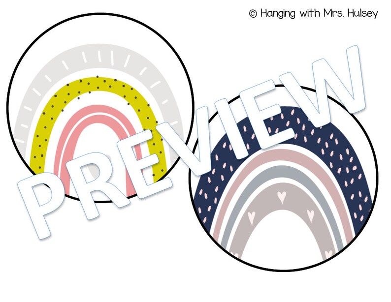 Boho Rainbow Welcome Back to School Bulletin Board - Etsy